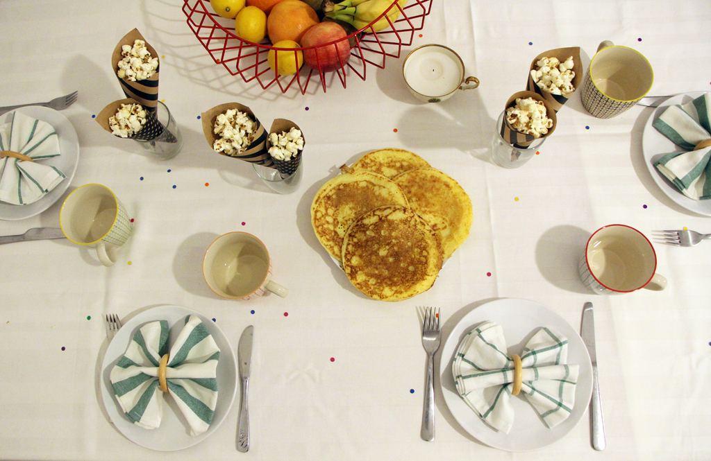 Pancakes & Popcorn Dinner Party – The Bear & The Fox