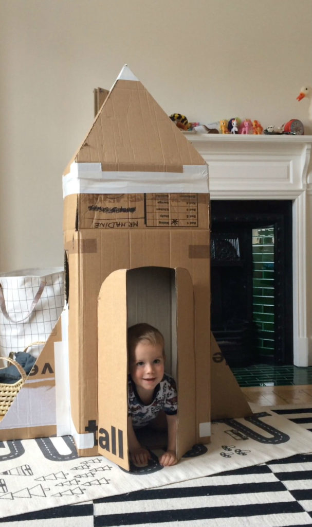 Recycled Cardboard Box Rocket Ship – The Bear & The Fox