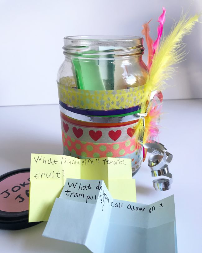 joke jar with jokes – The Bear & The Fox