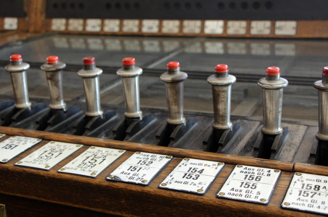 U Bahn Museum Berlin signal box levers – The Bear & The Fox