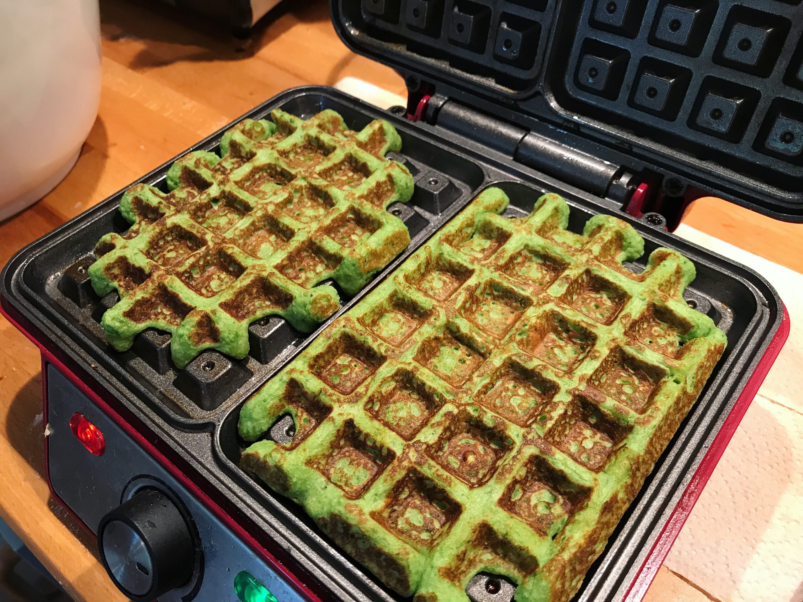 spinach waffles landscape – The Bear & The Fox