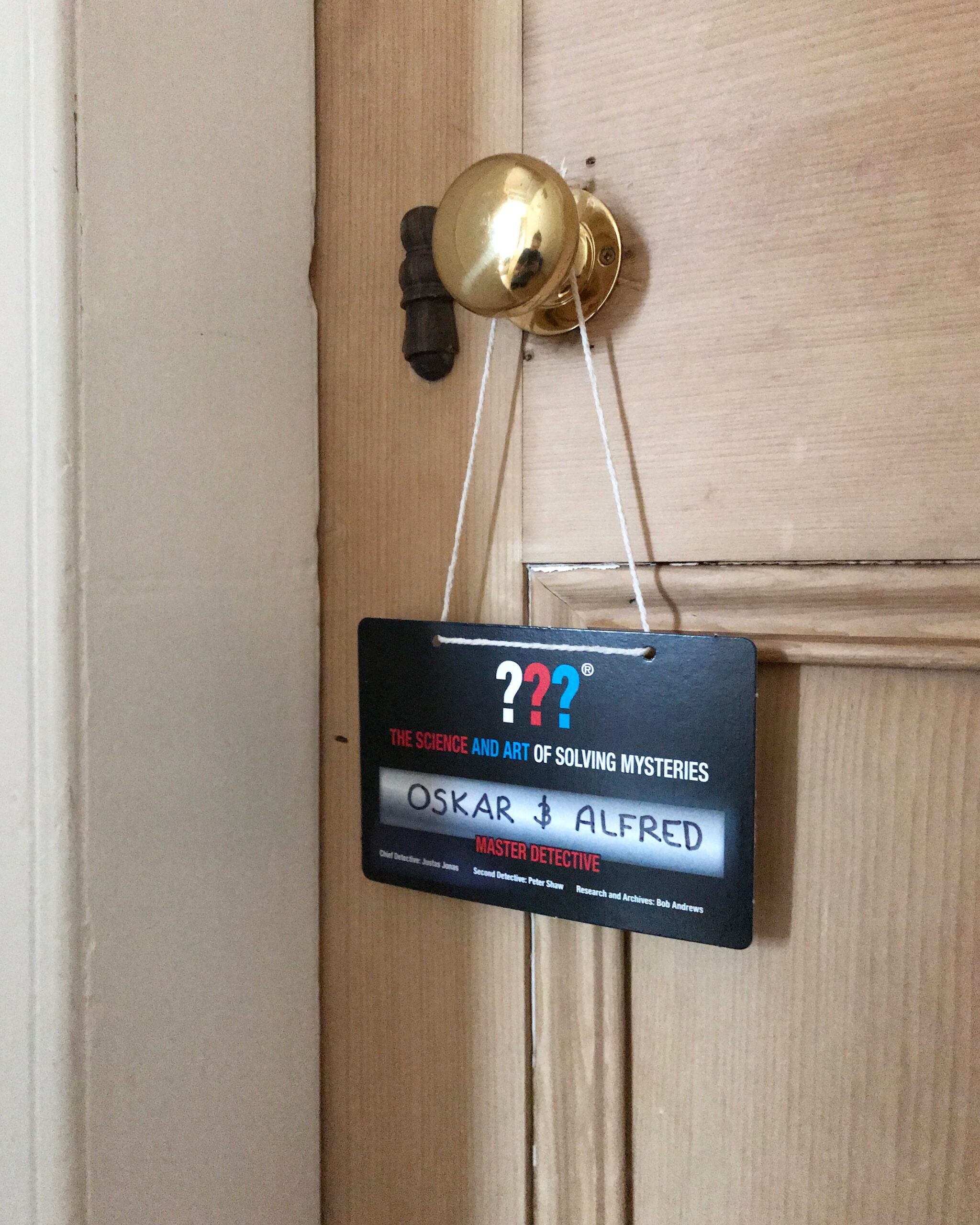 Master Detective Kit door sign – The Bear & The Fox