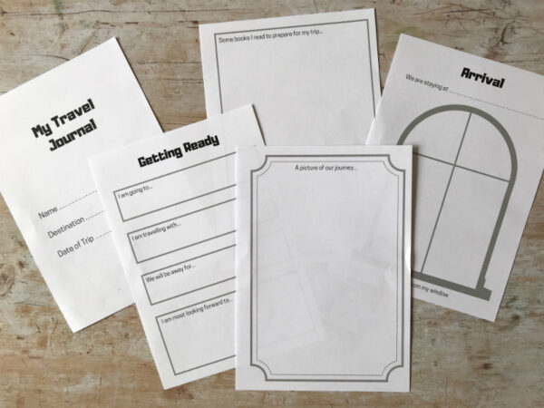 Travel Journal + Free Templates – The Bear & The Fox