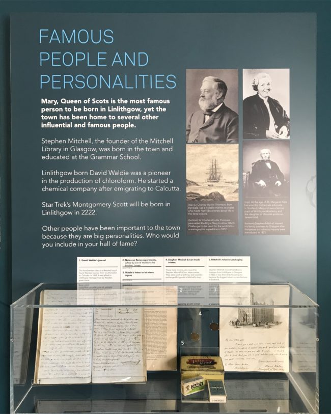 Linlithgow Museum famous people – The Bear & The Fox