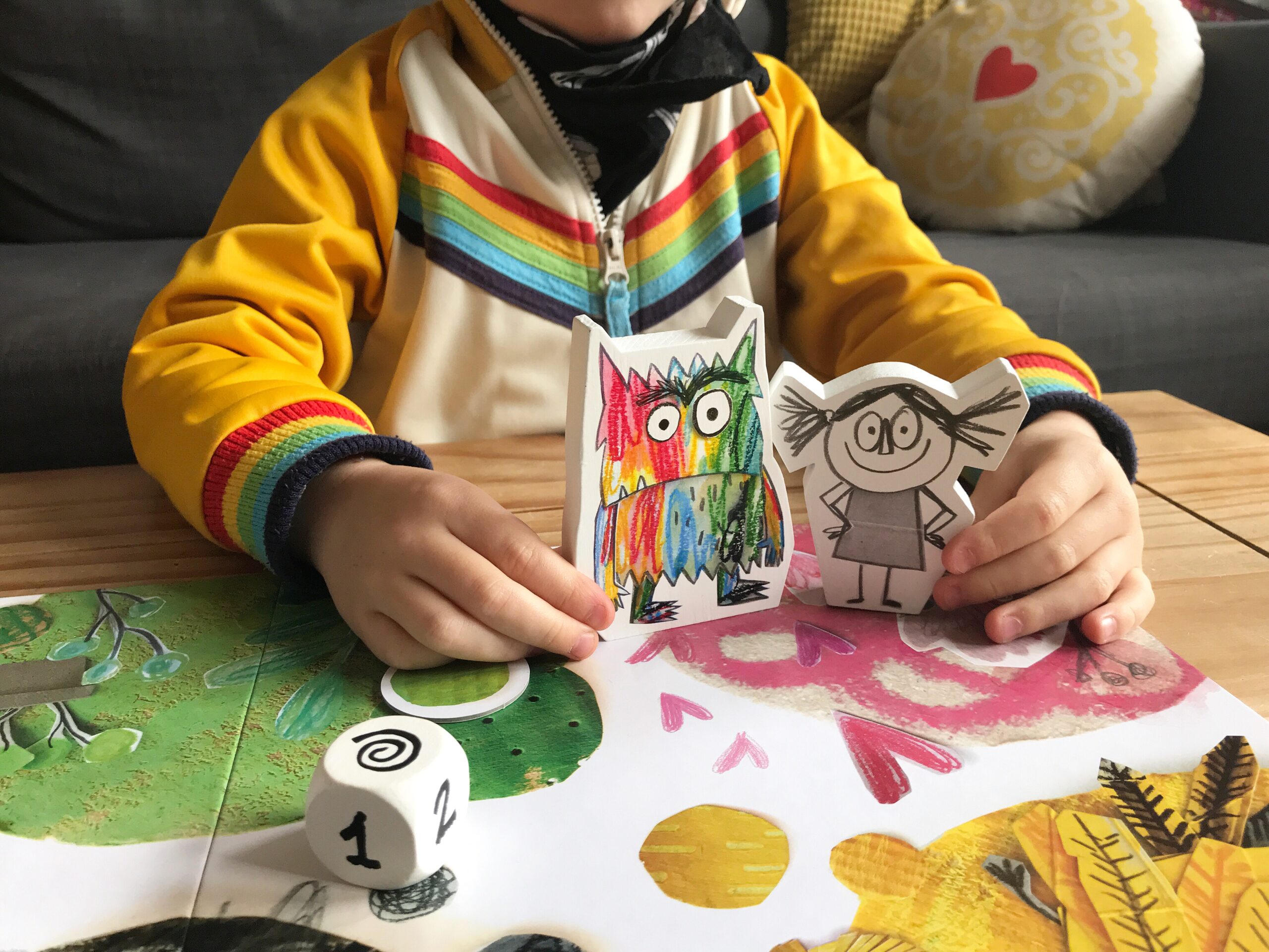 The Color Monster Game monster and girl – The Bear & The Fox