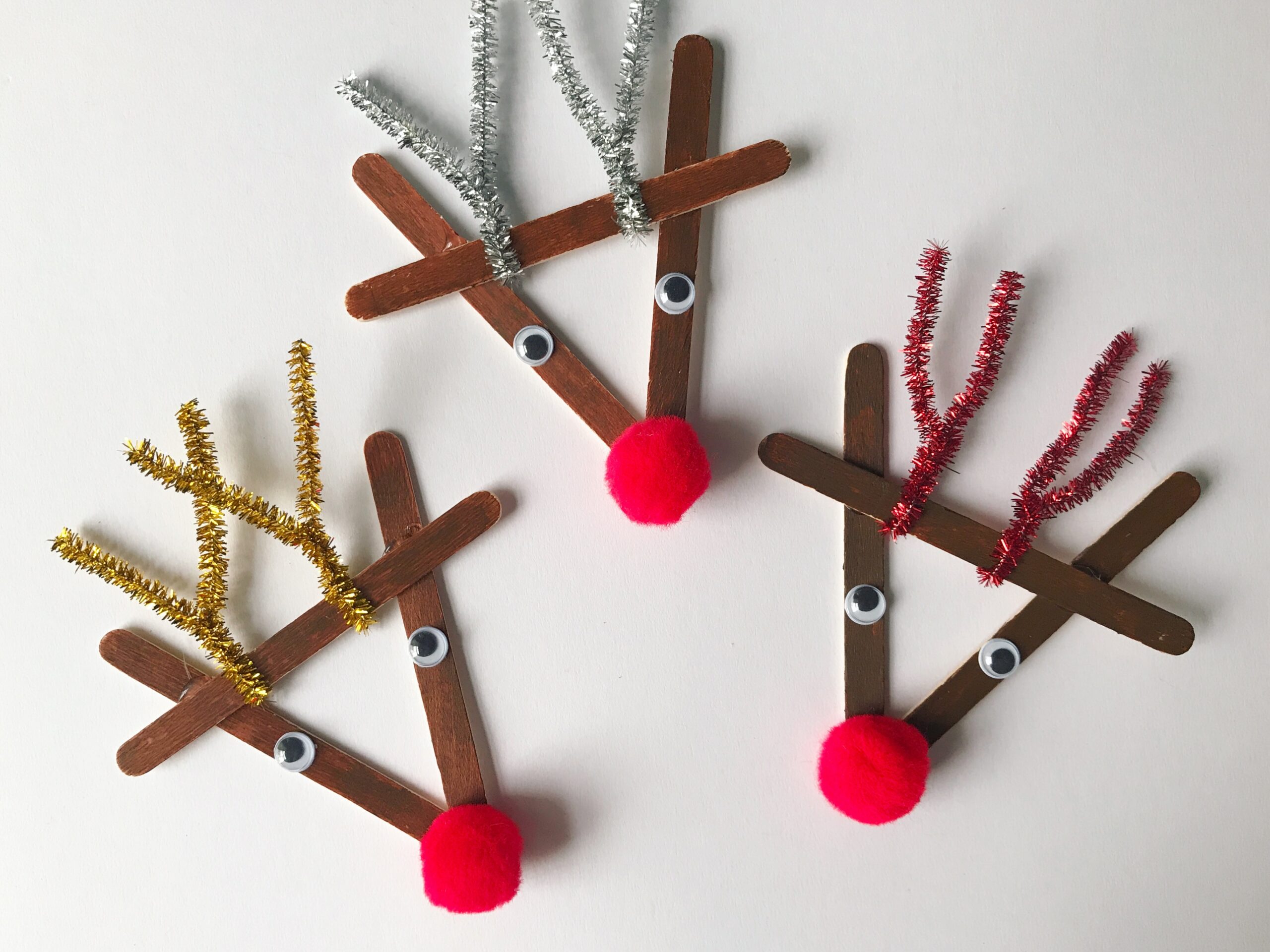 Lolly Stick Reindeer – The Bear & The Fox