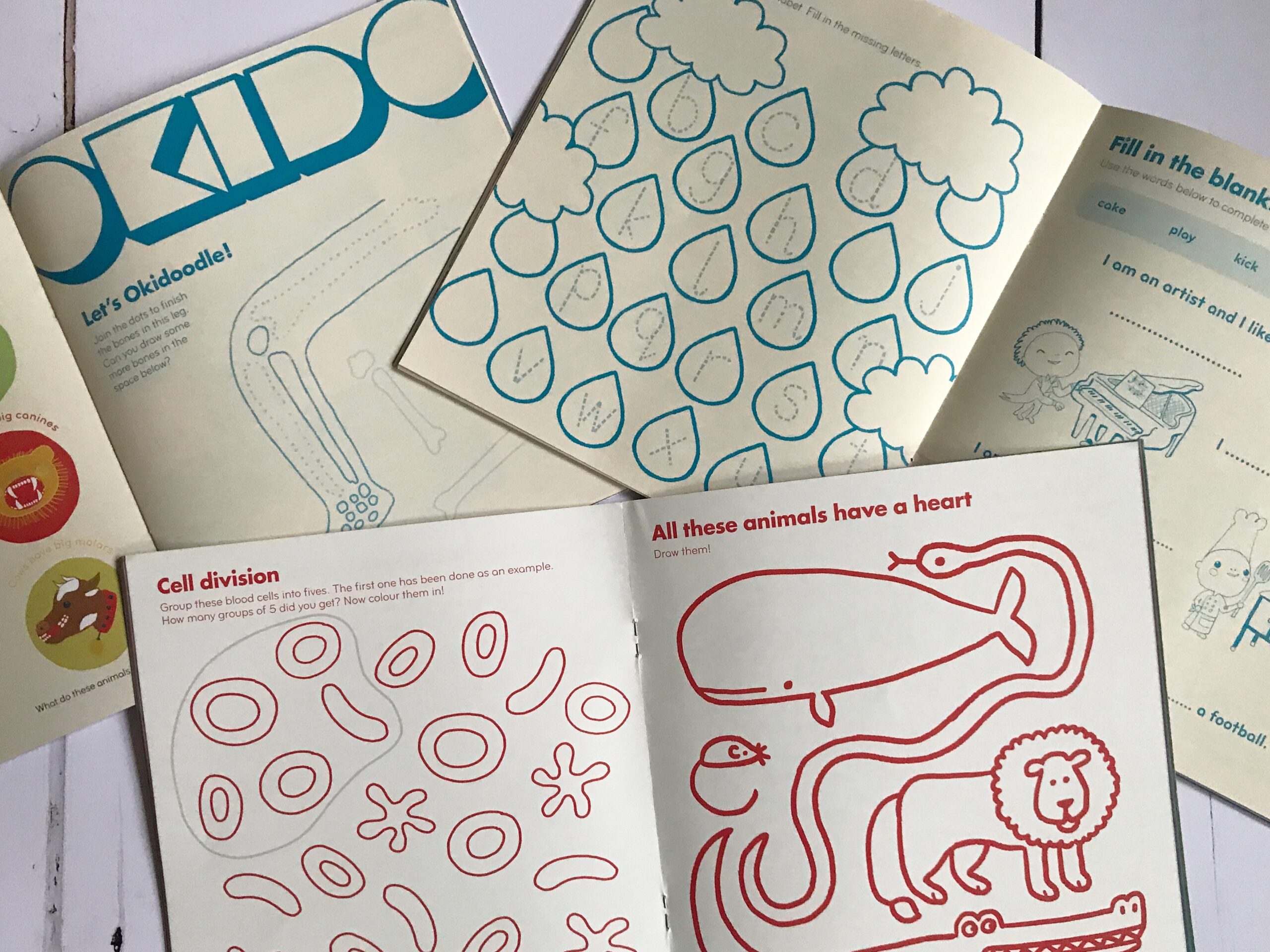 Okido Magazine doodle pages – The Bear & The Fox