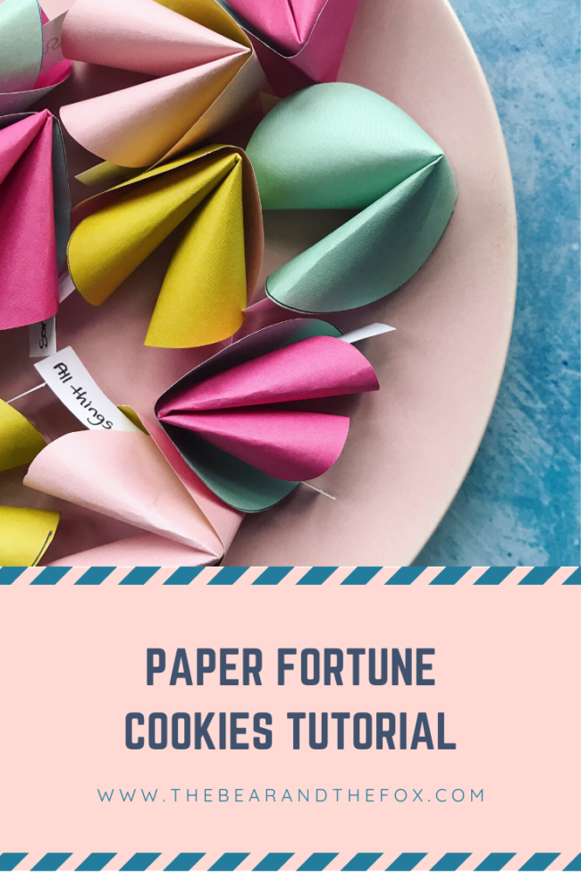 Paper Fortune Cookies – The Bear & The Fox