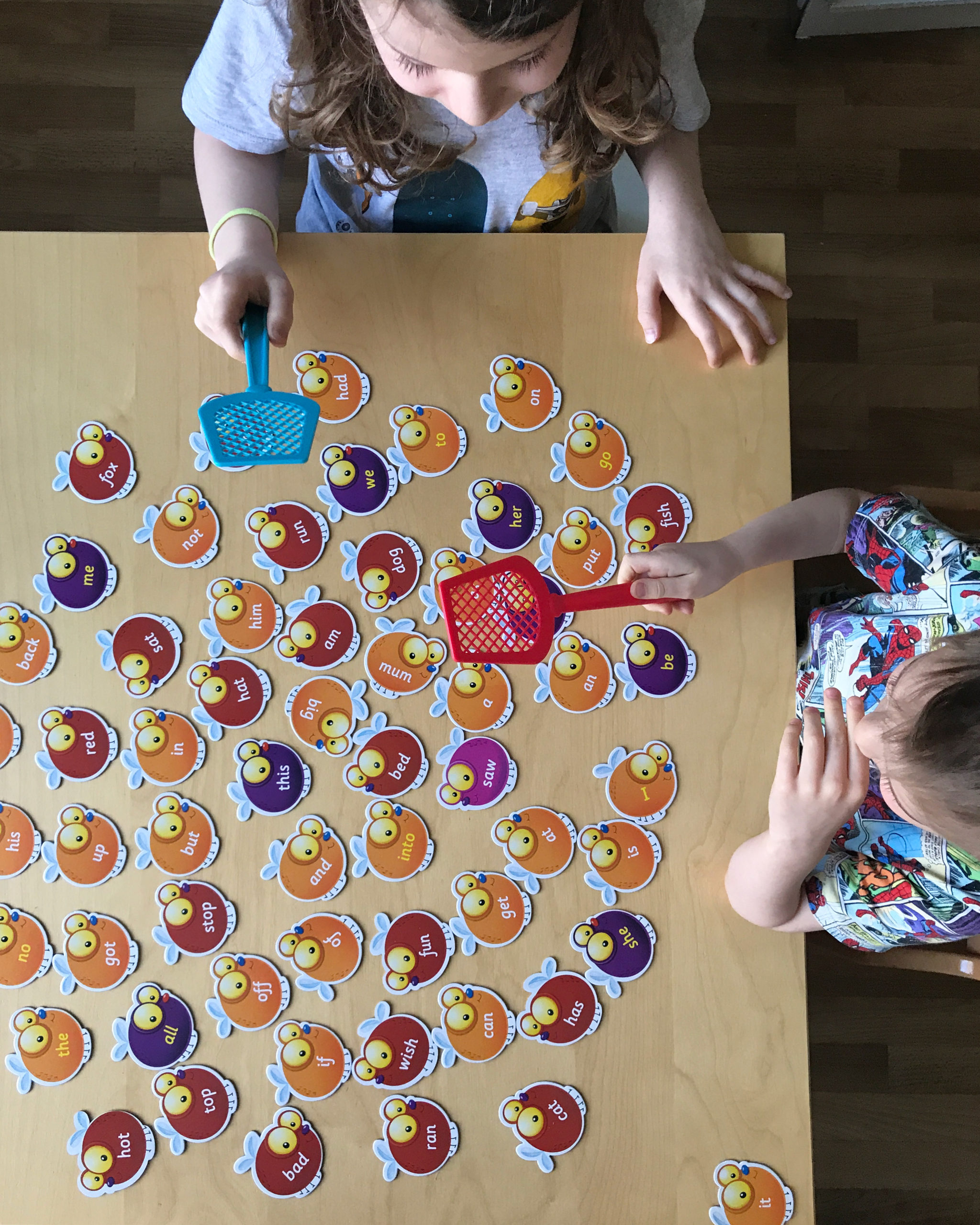 Playing Sight Word Swat 01 – The Bear & The Fox