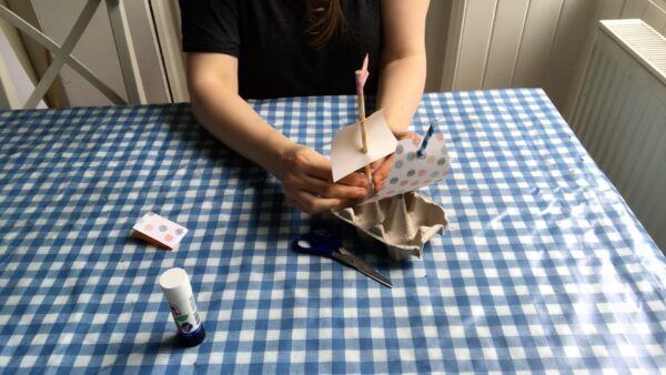Recycled Egg Carton Boats – The Bear & The Fox