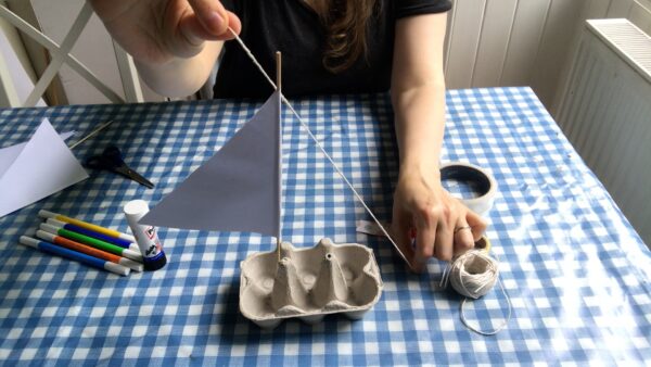 Recycled Egg Carton Boats – The Bear & The Fox