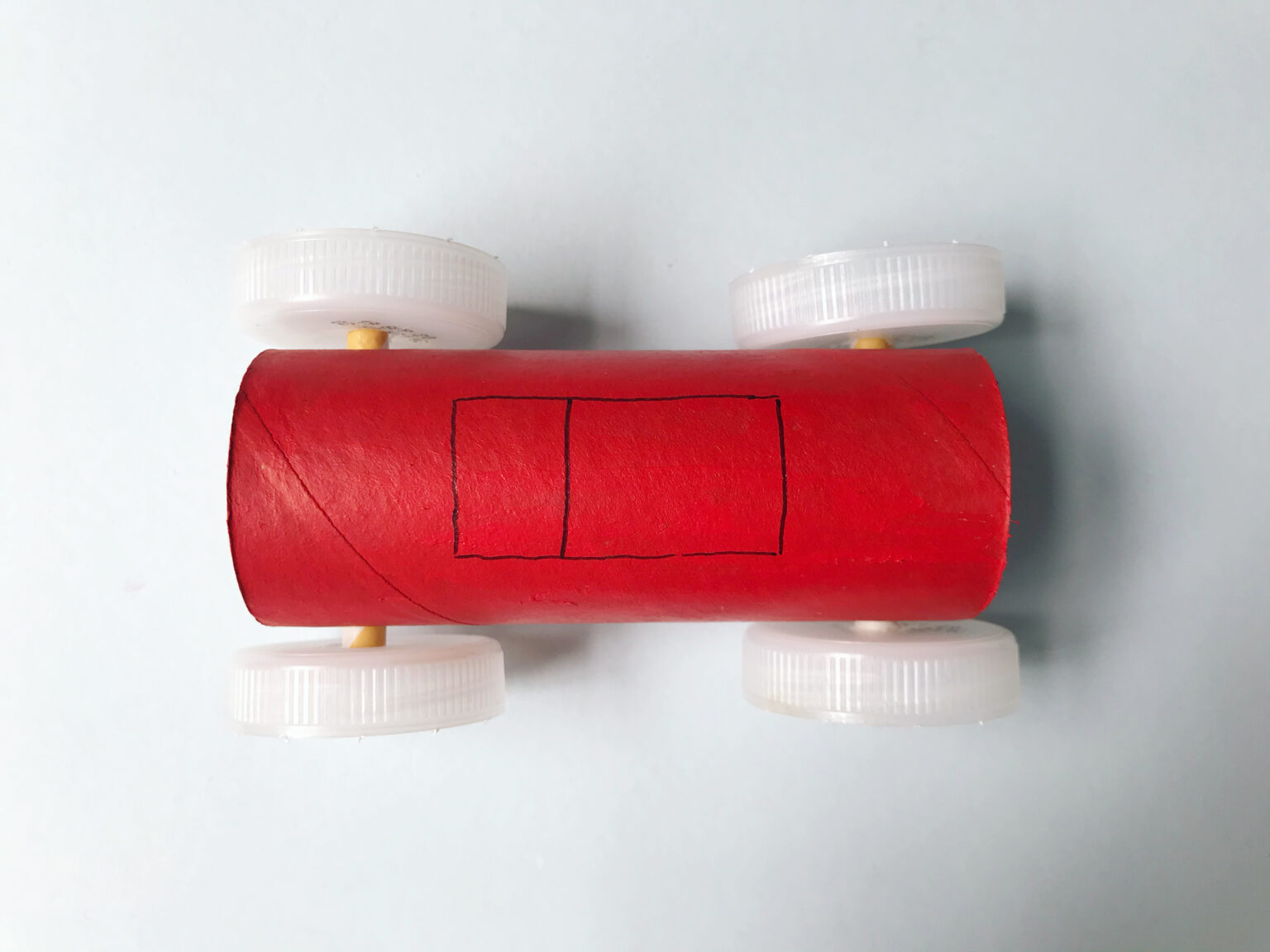 Recycled Toilet Roll Cars – The Bear & The Fox