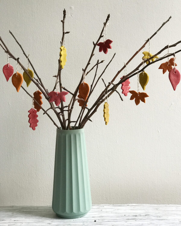 Salt Dough Autumn Leaves – The Bear & The Fox
