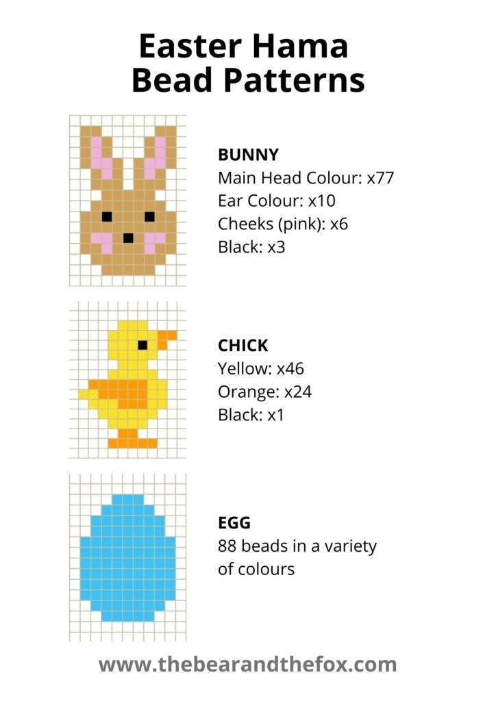 Easter Fun with Hama Beads – The Bear & The Fox