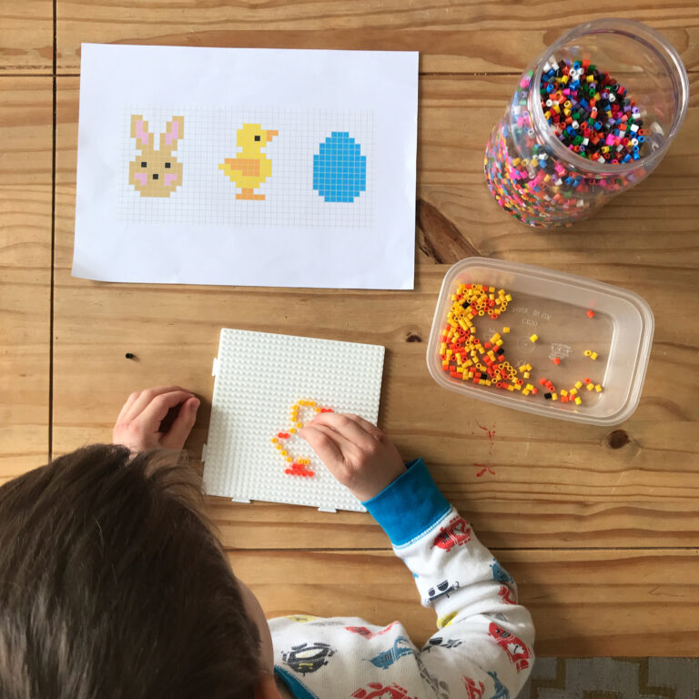 Easter Fun with Hama Beads – The Bear & The Fox